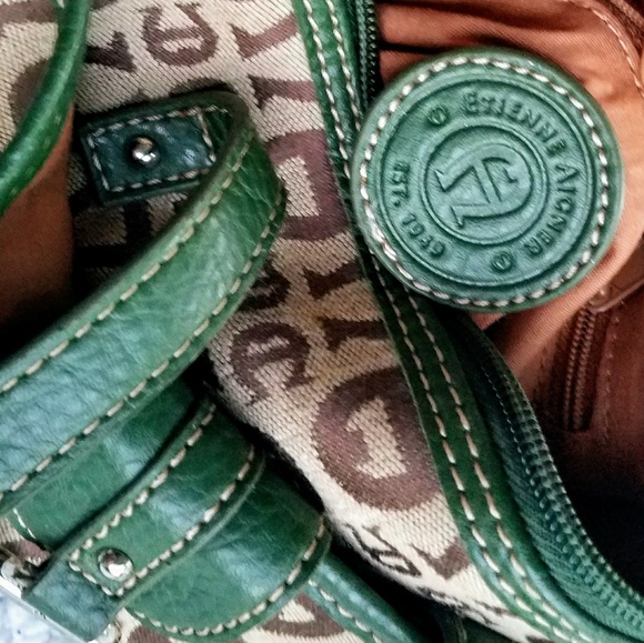 Etienne Aigner | Bags | Etienne Aigner Signature With Green Leather ...